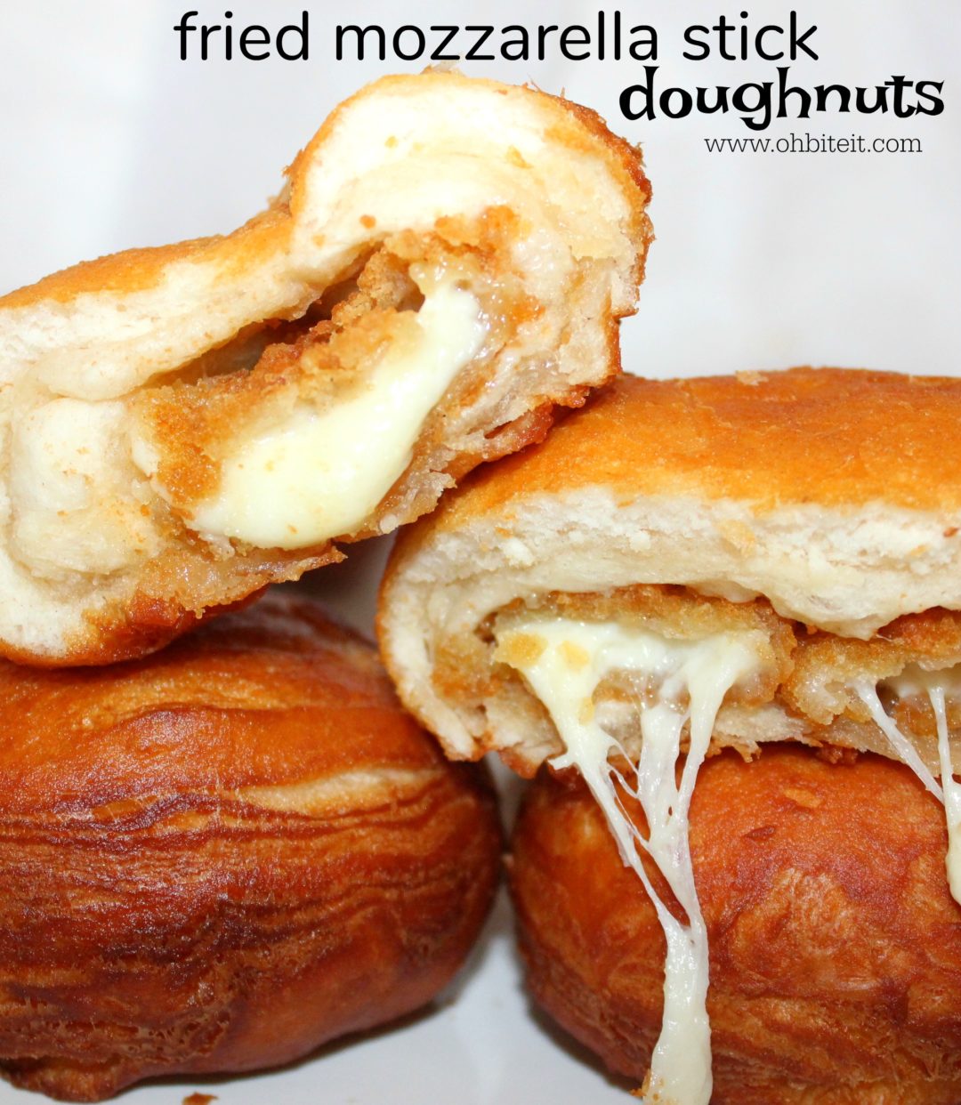 ~Fried Mozzarella Stick Doughnuts! | Oh Bite It