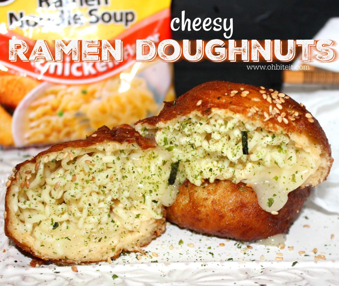 ~Cheesy RAMEN Doughnuts! - Oh Bite It