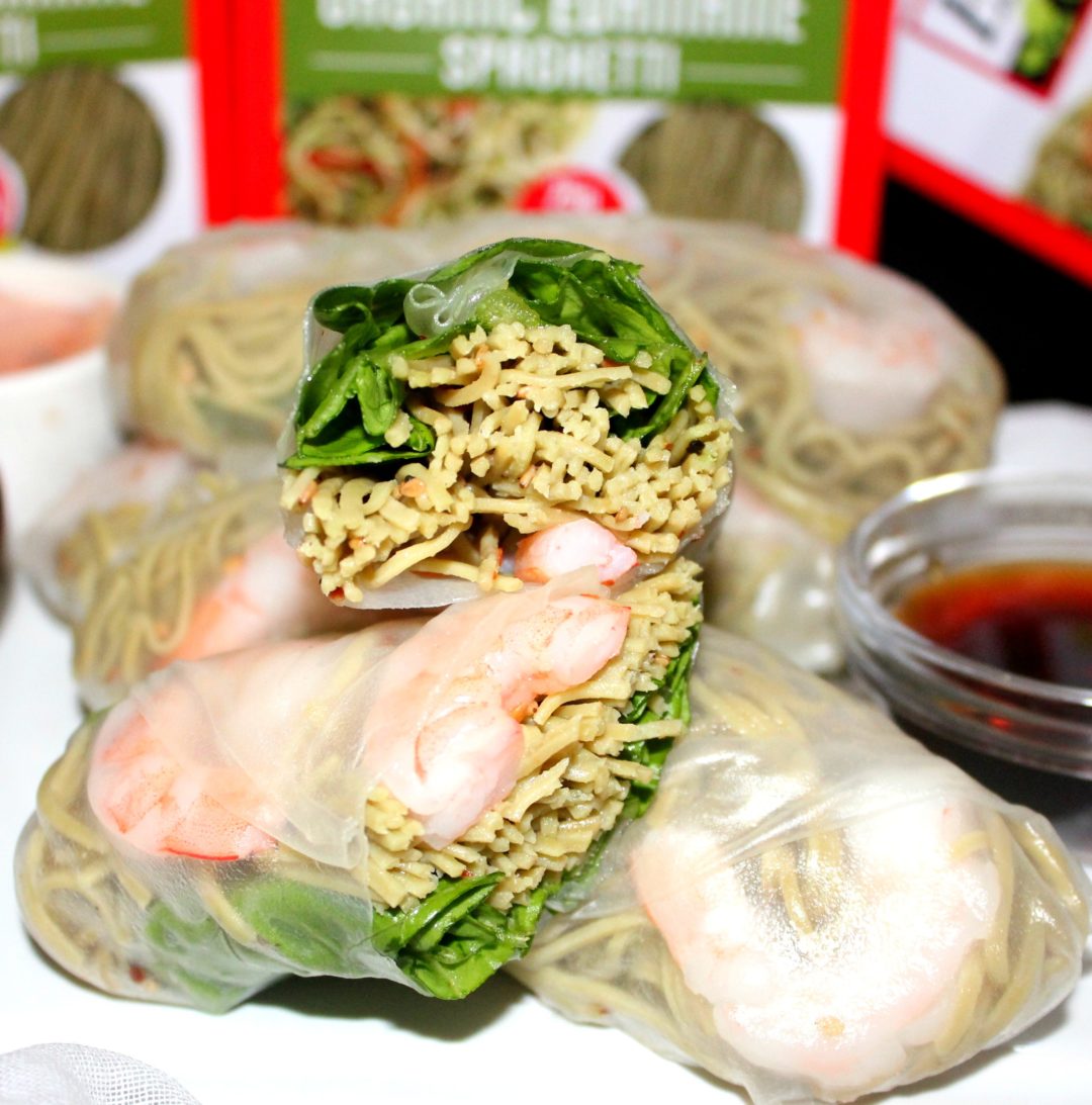 ~Edamame Spaghetti Spring Rolls.. by Explore Cuisine! - Oh Bite It