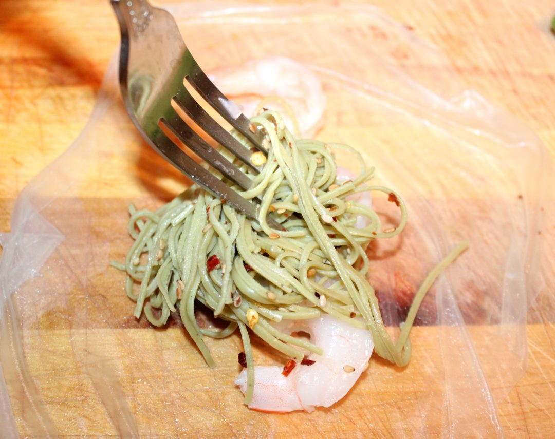 ~Edamame Spaghetti Spring Rolls.. by Explore Cuisine! - Oh Bite It