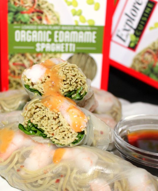 ~Edamame Spaghetti Spring Rolls.. by Explore Cuisine! - Oh Bite It